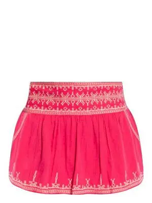 Isabel Marant Étoile Picadilia Cotton Mini Skirt - Pink