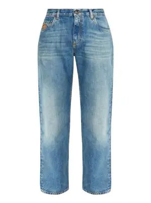 Etro Straight-leg Logo Jeans - Blue