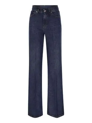 DONDUP Amber Wide-leg Jeans - Black