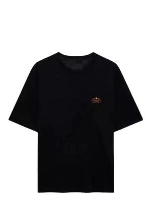 PRADA Prada Logo-Embroidered Crewneck T-Shirt