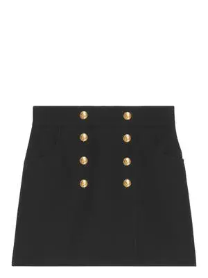 GUCCI Gucci Logo Engraved Buttons Mini Skirt