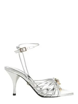 VERSACE Versace Round Toe High Heeled Sandals With Ankle Strap