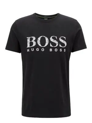 Hugo Boss T-shirt With Round Neck And Short Sleeves - Black