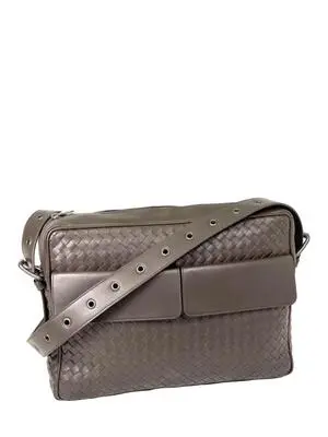 Bottega Veneta Woven Leather Shoulder Bag - Brown