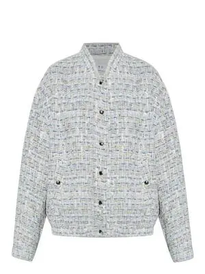 IRO PARIS Noemy Tweed Buttoned Jacket - White