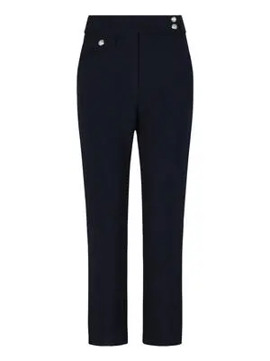 Veronica Beard Renzo Crest Button Pants - Black