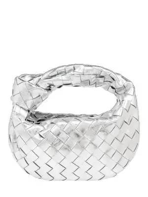 Bottega Veneta Mini Jodie Handbag - Silver