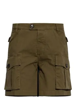 Dsquared2 Stretch Ripstop Cargo Shorts - Beech Brown