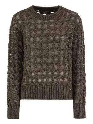 HERNO Herno Crew Neck Cut-Out Sweater