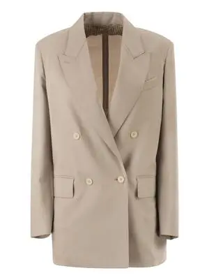 Max Mara Double-breasted Jacket - Nude