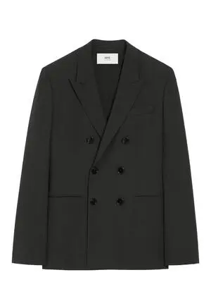 Ami Double-breasted Tailored Blazer - Black