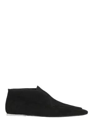 TOTEME Square-toed Short Boots - Black
