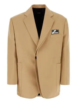 WE11DONE We11done Logo Patch Twill Blazer