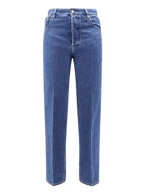 Gucci Horsebit Detail Slim Fit Jeans - Blue