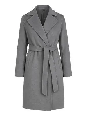Max Mara Dravenna Belted Coat - Gray