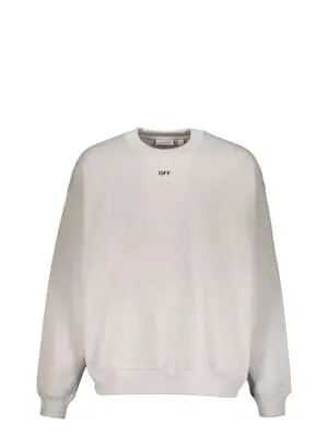 Off-White Off-White Logo Crewneck Sweatshirt Grey