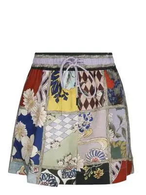 ALEMAIS Bianca Floral Print Shorts - Multicolour