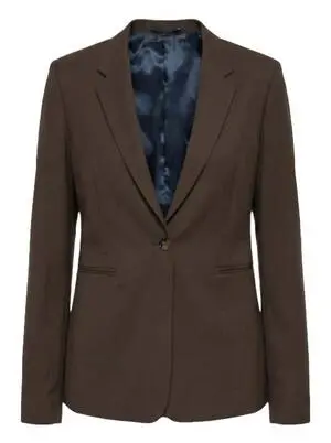 Paul Smith Single-breasted Blazer With Notch Lapels - Black