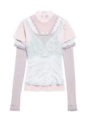 Balenciaga Balenciaga Layered Long Sleeve Top Multicolor