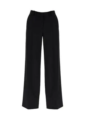 THE ROW Wide-leg Trousers - Black