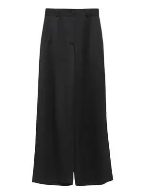 JIL SANDER Wide Leg Pants - Black