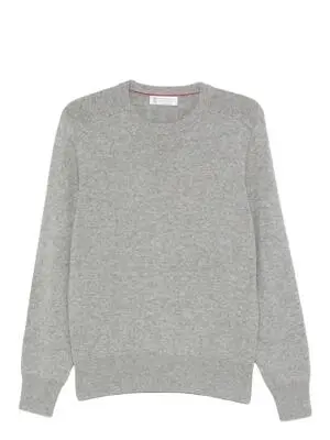 Brunello Cucinelli Cashmere Round Neck Sweater - Grey