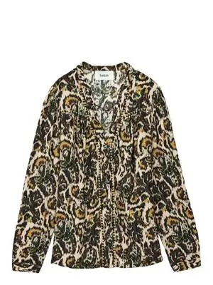 BA&SH Bash Onada Printed Long Sleeve Top