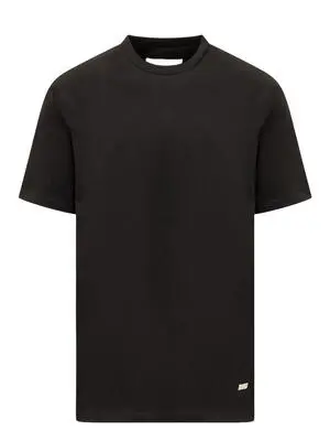 JIL SANDER Jil Sander Logo Plaque Crewneck T-Shirt Black