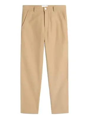Ami Logo Patch Worker Trousers - Sand