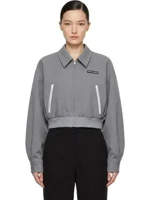 MARISSA CHIARA Long-sleeved Lapel Casual Jacket - Grey