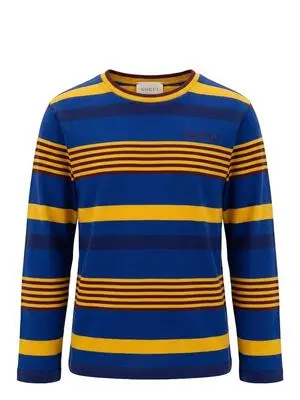 Gucci Striped Long Sleeve T-shirt - Blue