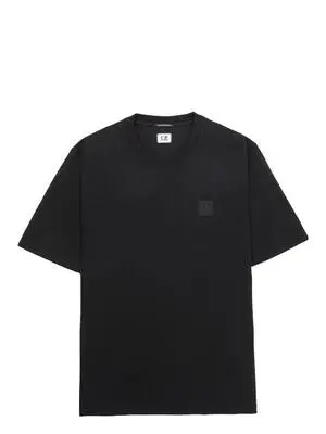 C.P. COMPANY Rubberised Logo-print T-shirt - Black