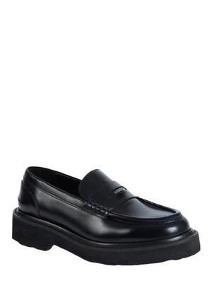 Kenzo Logo Lettering Chunky Sole Loafers - Black