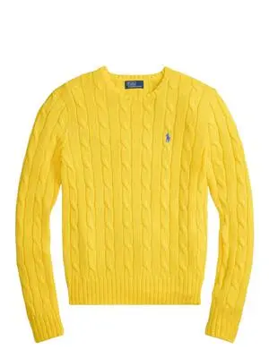 Polo Ralph Lauren Polo Ralph Lauren Cable Knit Crew Neck Sweater Yellow
