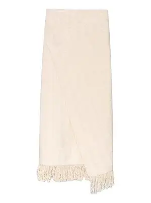JIL SANDER Jil Sander Wrapped Fringed Maxi Skirt