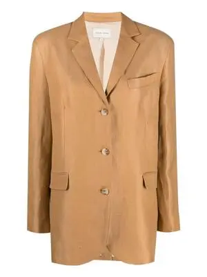 LOULOU STUDIO Single-breasted Blazer - Nude