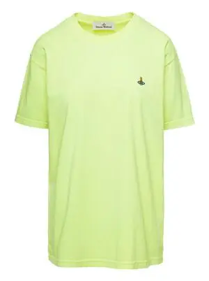 VIVIENNE WESTWOOD Orb Embroidered Crewneck T-shirt - Green
