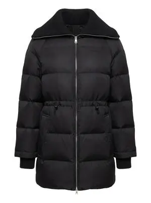 Gucci Zip-up Hooded Puffer Jacket - Black