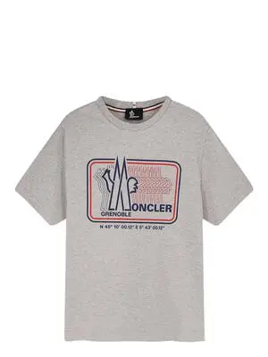 Moncler Logo Printed Crewneck T-shirt - No