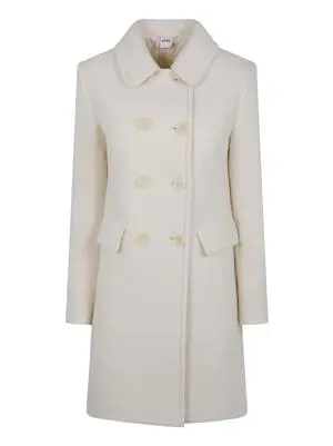 Aspesi Buttoned Coat - White