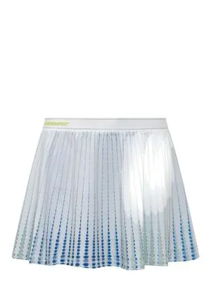Casablanca Tennis Racer Skirt With Logo Waistband - Green