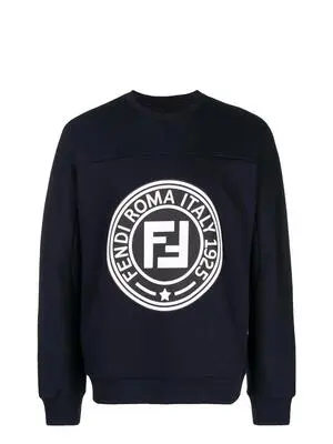 Fendi Ff Printed Hoodie - Black