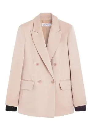 Max Mara Double Breasted Blazer - Nude