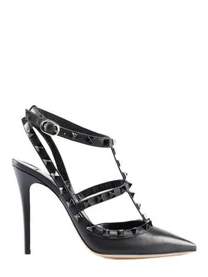 Valentino Garavani Rockstud Ankle Strap Pumps - Black