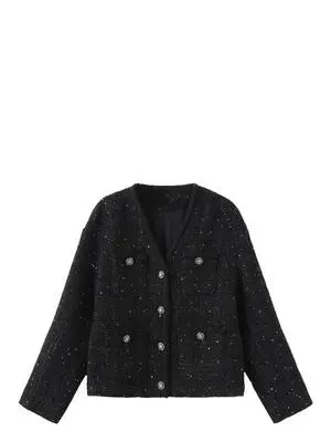 MARISSA CHIARA Marissa Chiara V-Neck Embellished Jacket