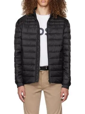 Hugo Boss Quilted Padded Zip-up Jacket - Black