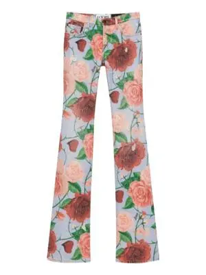 LOEWE Loewe Rose Patterned Jeans