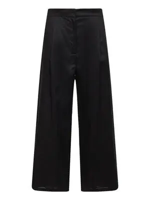 MAX MARA Max Mara Studio Cropped Wide-Leg Tailored Pants