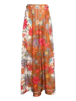 Zimmermann Floral Print Wide-leg Trousers - Multicolor