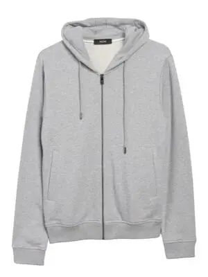 MCM MCM Zip-Up Hooded Jacket With Logo Print